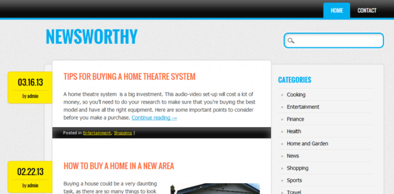 Newsworthy Theme » WP Dev Shed