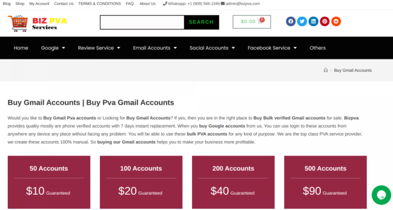 10 Best Sites to Buy Gmail Accounts in Bulk (Accounts for Sale) » WP ...
