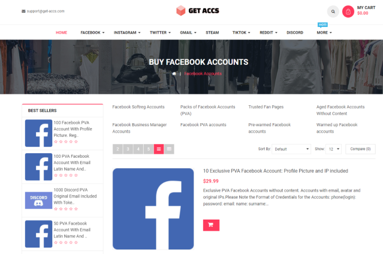 6 Best Sites to Buy Facebook Accounts in 2025 (PVA, Aged, in Bulk) » WP ...